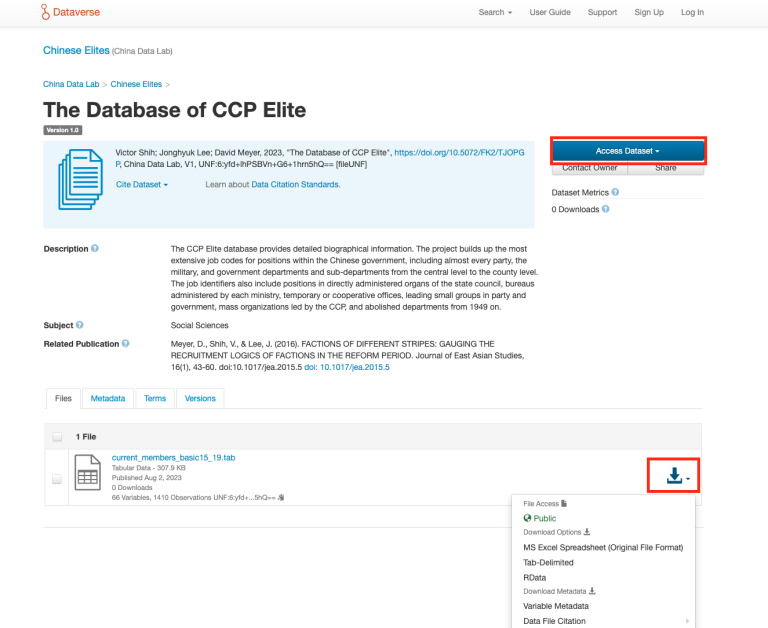 China Data Lab Dataverse - China Data Lab